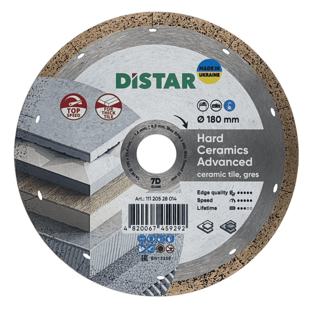 Diamantna rezalna plošča Distar Hard ceramics advanced, 180-350